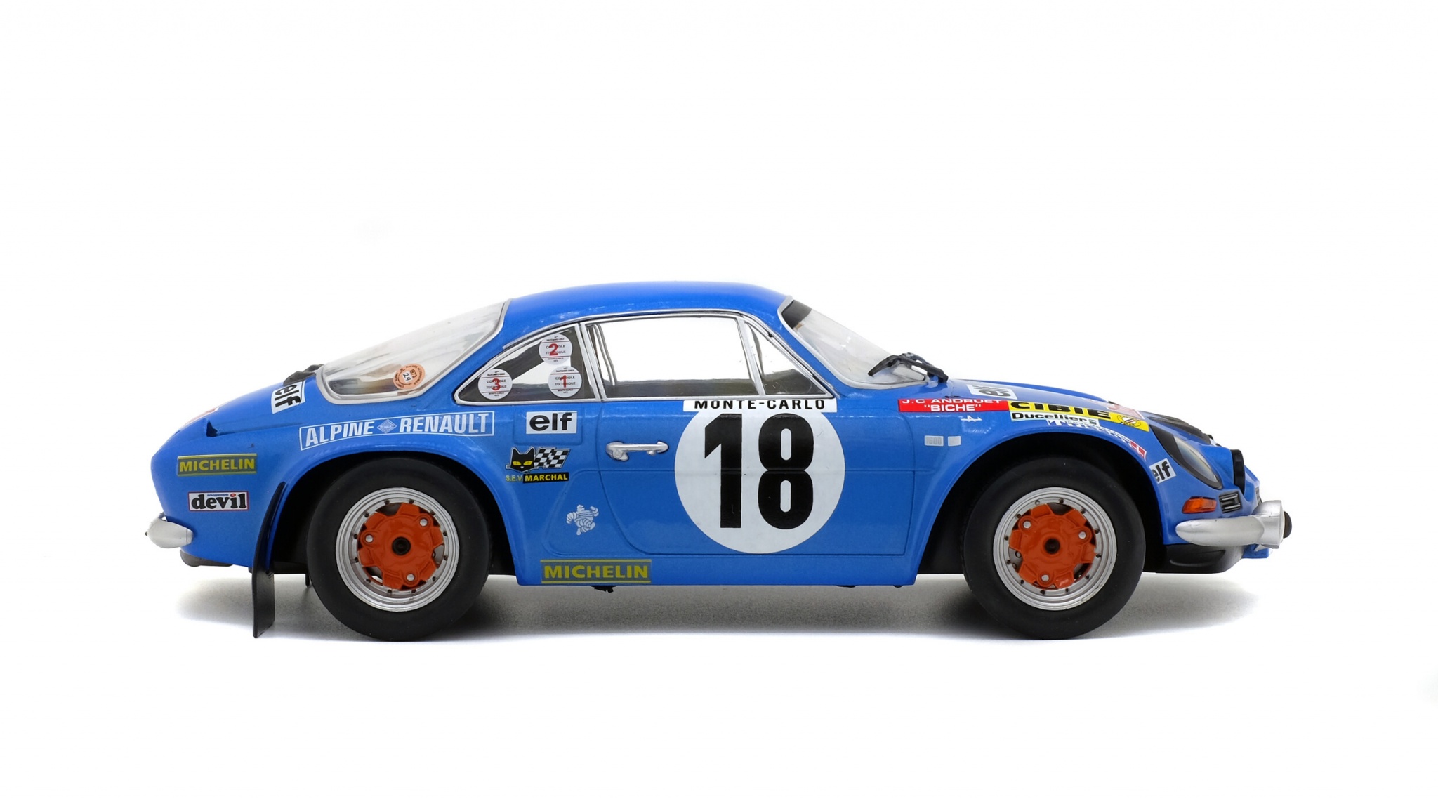 ALPINE A110 1800 - RALLY MONTECARLO 1973 - JC.ANDRUET #18 - Solido