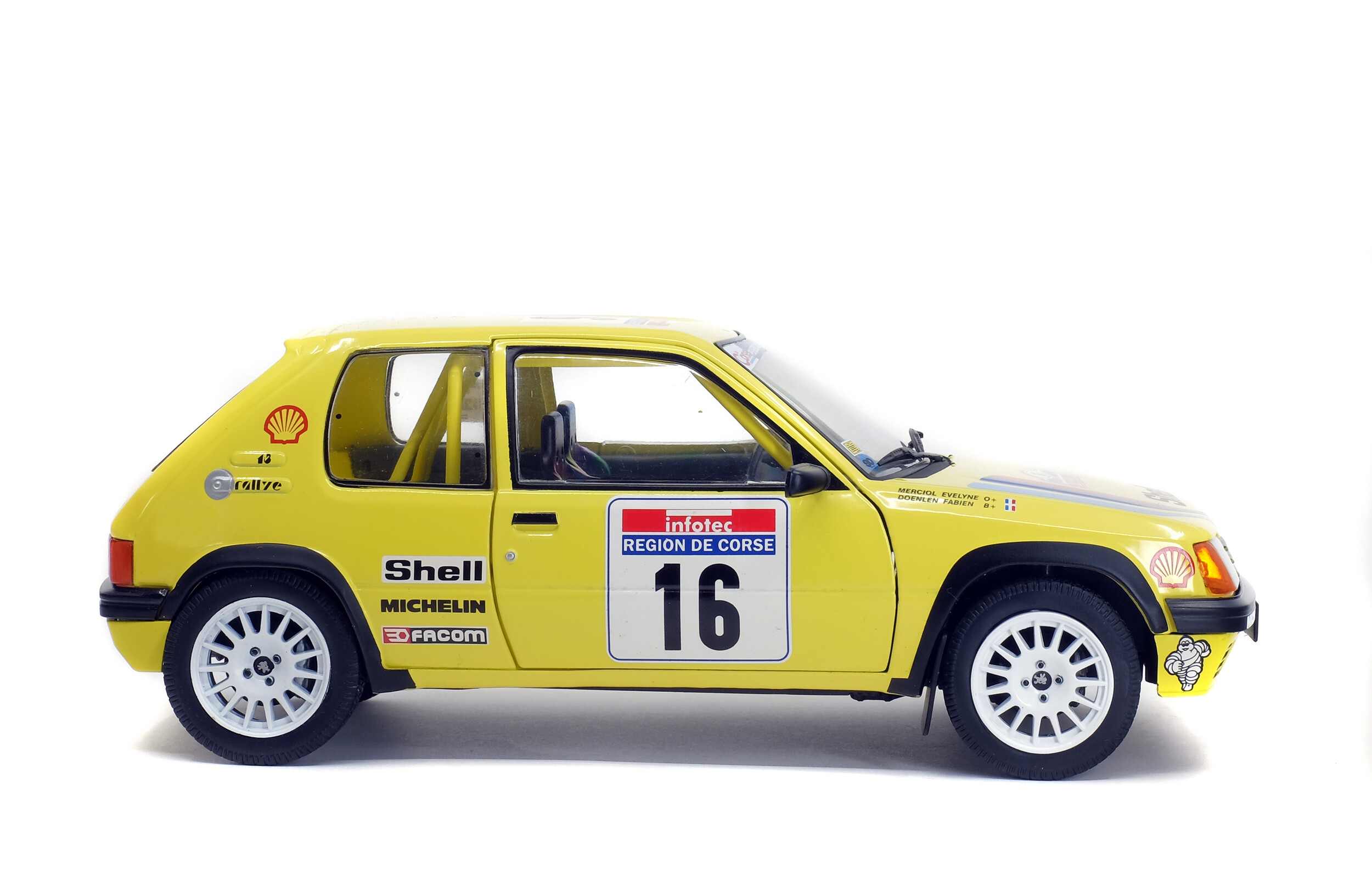 PEUGEOT 205 RALLYE PTS - TOUR DE CORSE 1990 - F.DOENLEN/E.MERCIOL #16 ...