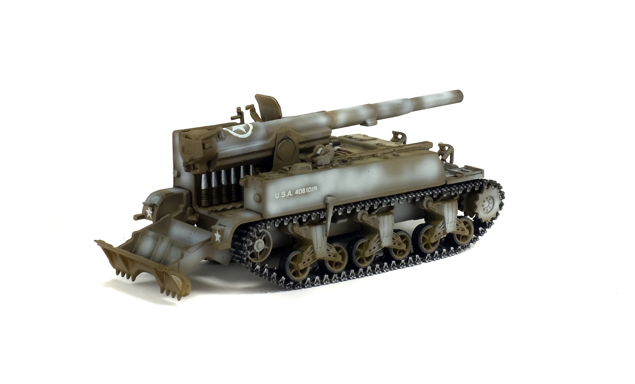 M12 GUN MOTOR CARRIAGE 155MM - France - 1944 - Solido