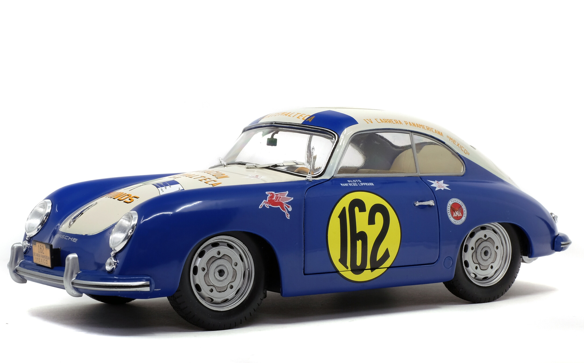 Porsche 356 Pré-A - Carrera Panamericana - 1953 - #162 M.LIPMANN - Solido