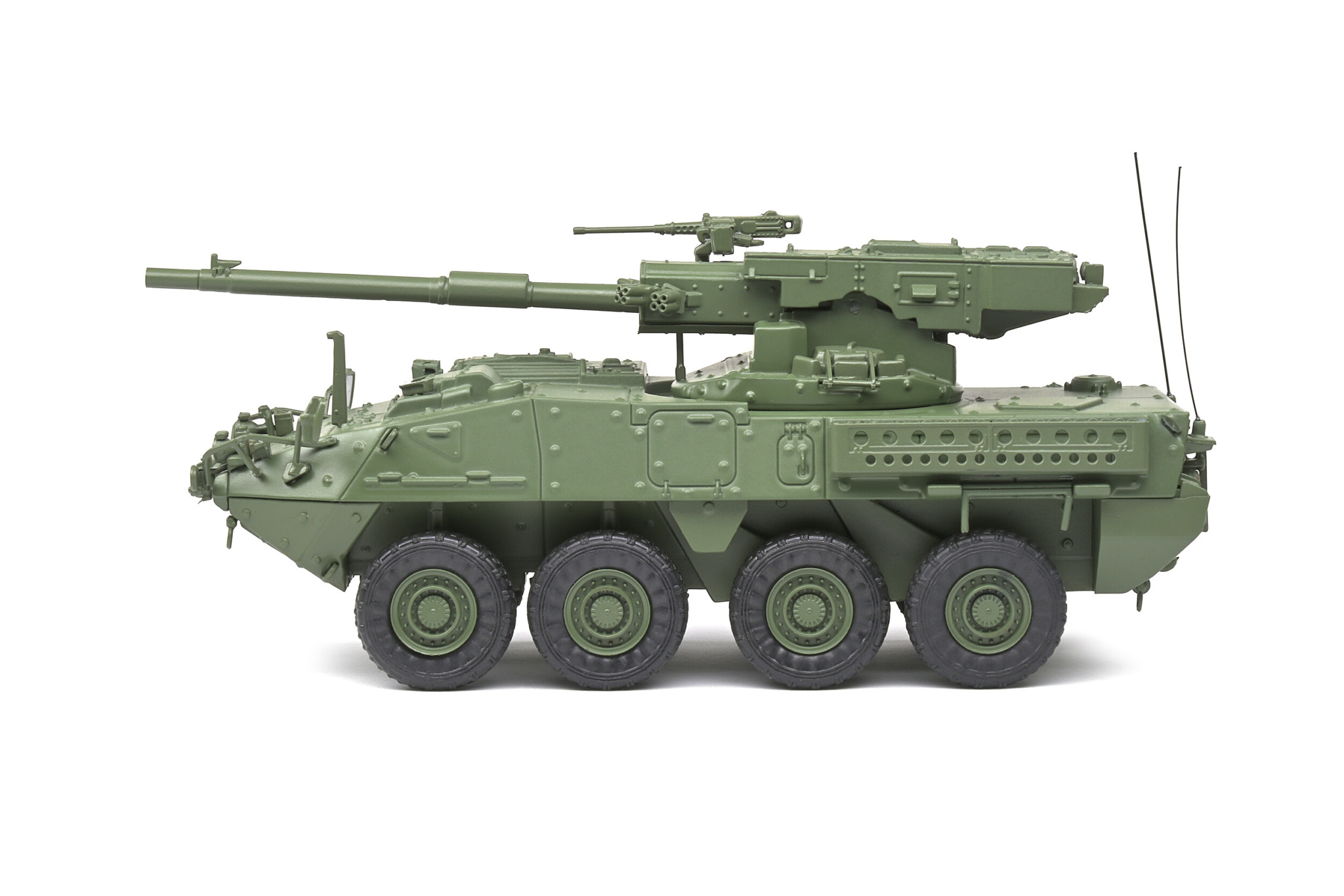 General Dynamics Lan Systems M1128 MGS Stryker - Green Camo - 2002 - Solido