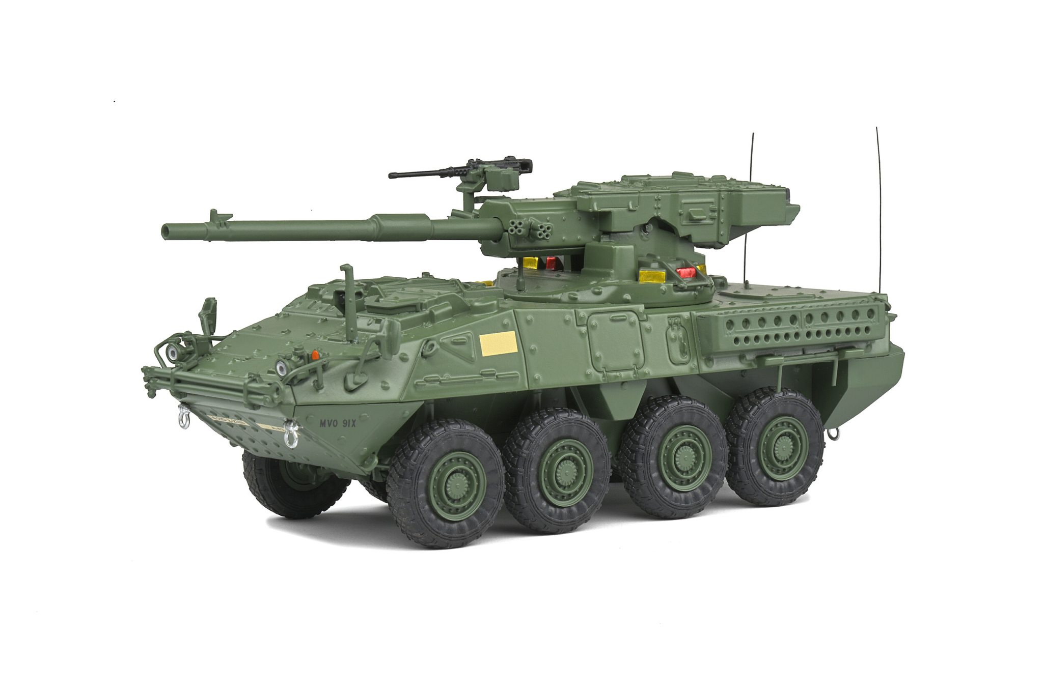 General Dynamics Lan Systems M1128 MGS Stryker - Green Camo - 2002 - Solido