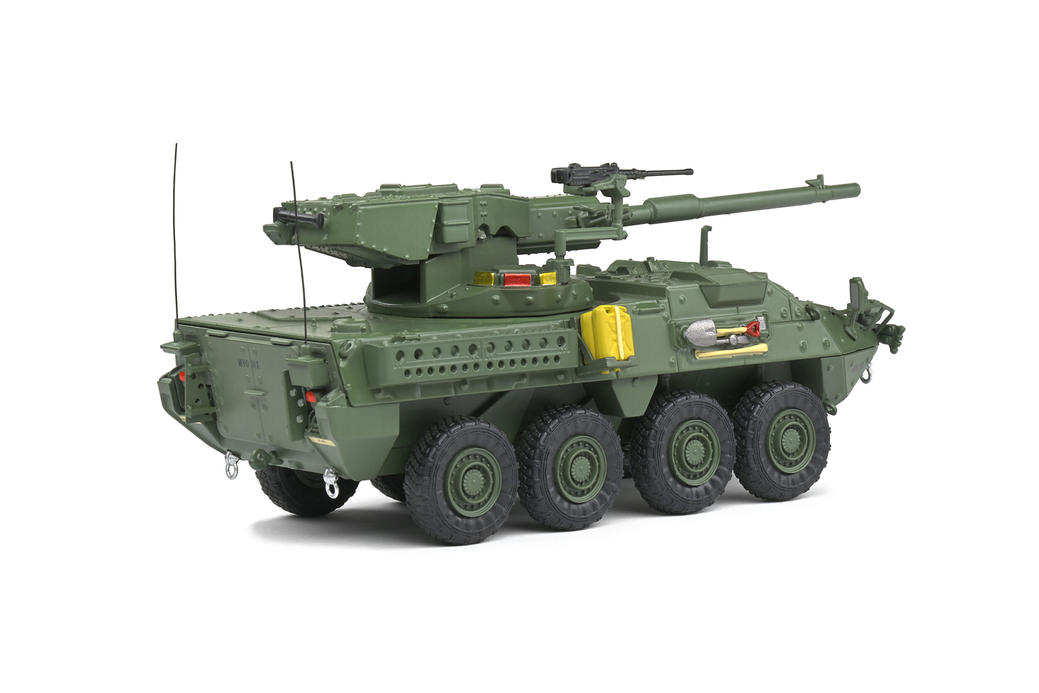 General Dynamics Lan Systems M1128 MGS Stryker - Green Camo - 2002 - Solido