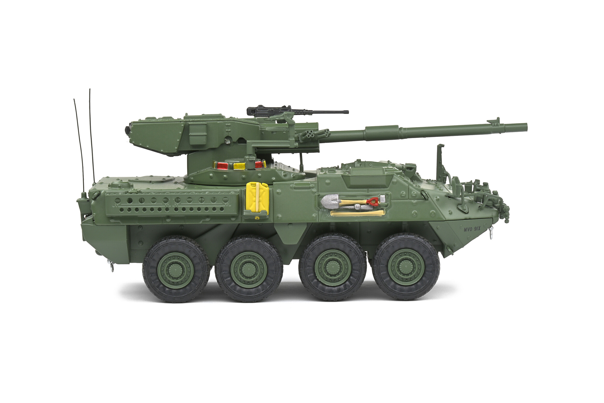 General Dynamics Lan Systems M1128 MGS Stryker - Green Camo - 2002 - Solido