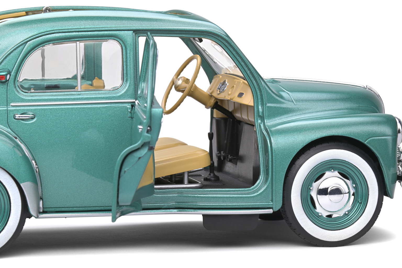 Renault 4CV Decouvrable - Vert Ardennes Metal - 1951 - Solido