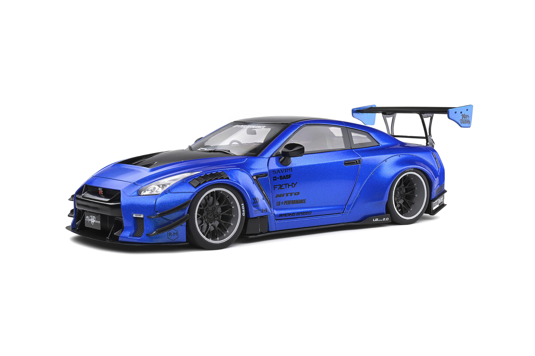NIssan GT-R (R35) W/ Liberty Walk Body Kit 2.0 - Metallic Blue - 2020 ...