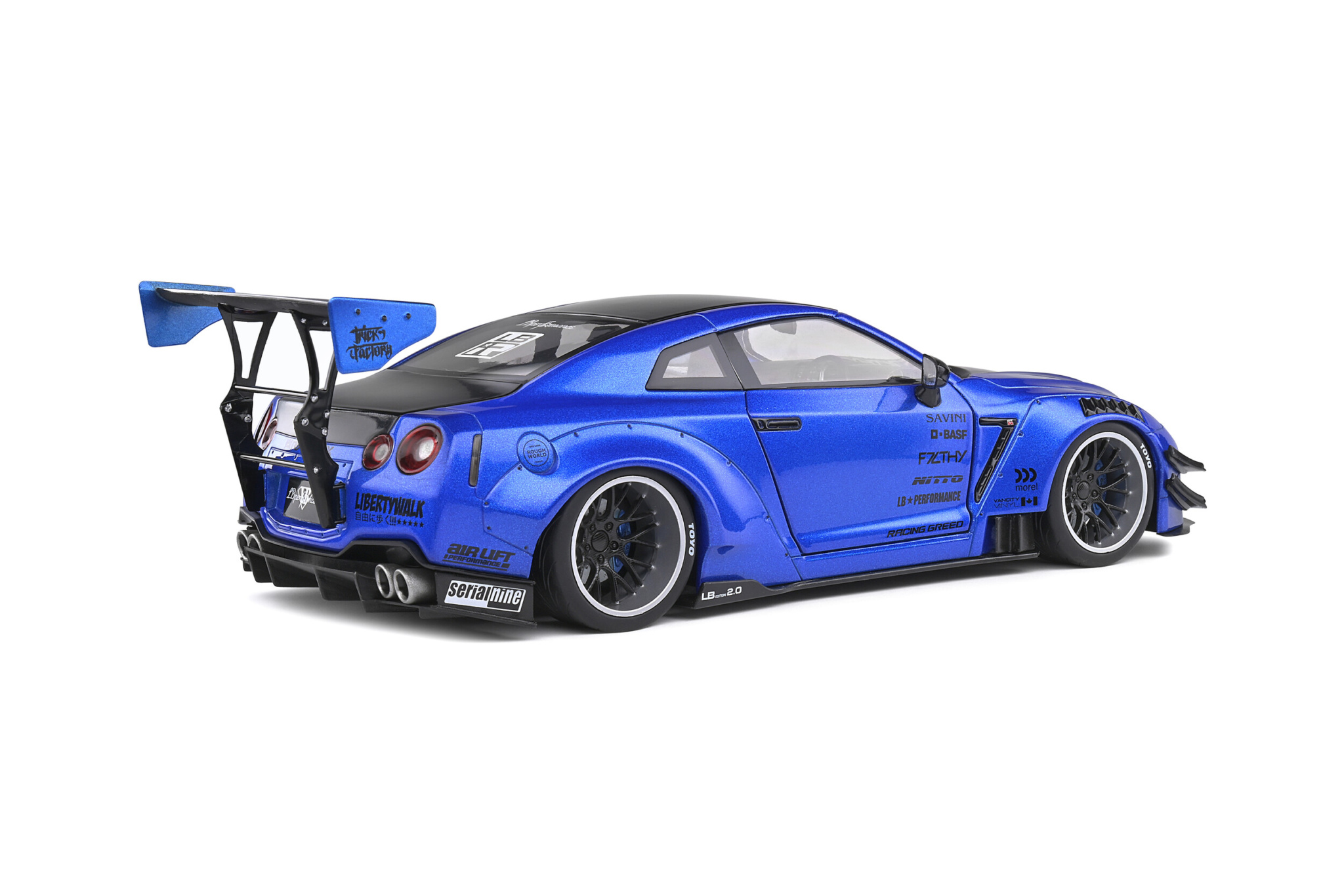 NIssan GT-R (R35) W/ Liberty Walk Body Kit 2.0 - Metallic Blue - 2020 ...