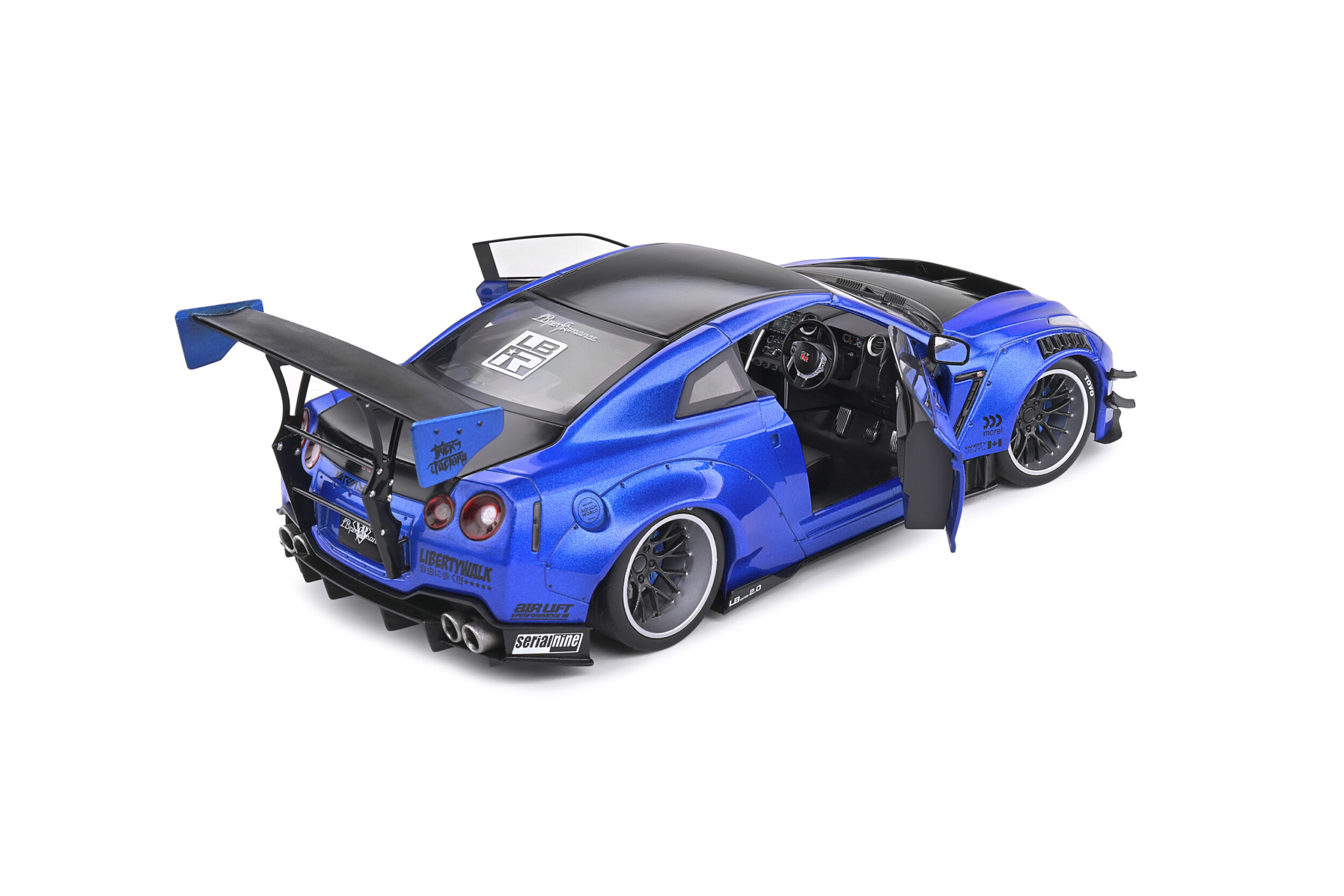 NIssan GT-R (R35) W/ Liberty Walk Body Kit 2.0 - Metallic Blue - 2020 ...