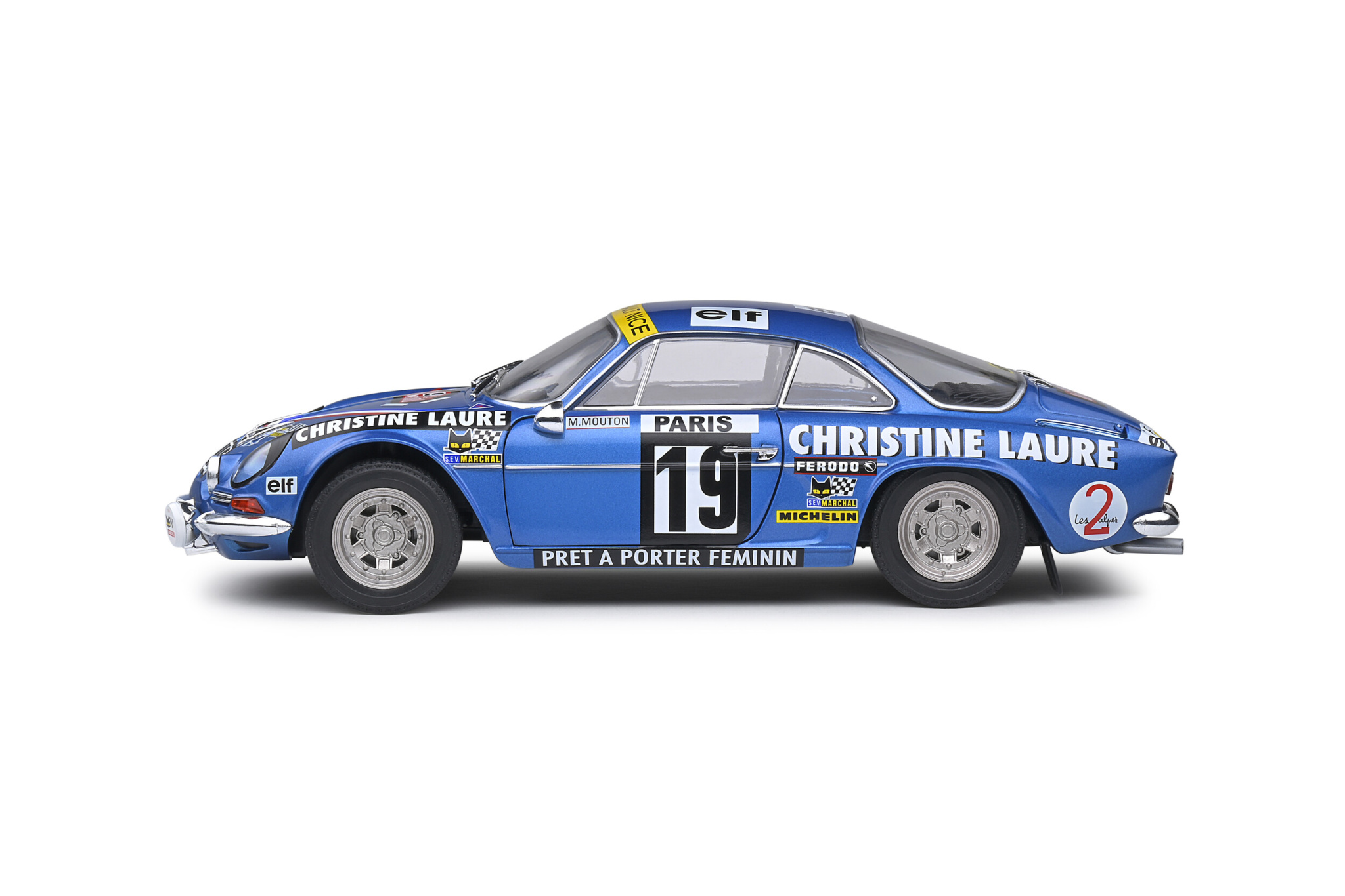 Alpine A110 1600S - Rallye Monte-Carlo - 1976 - #19 M.MOUTON/F.CONCONI ...
