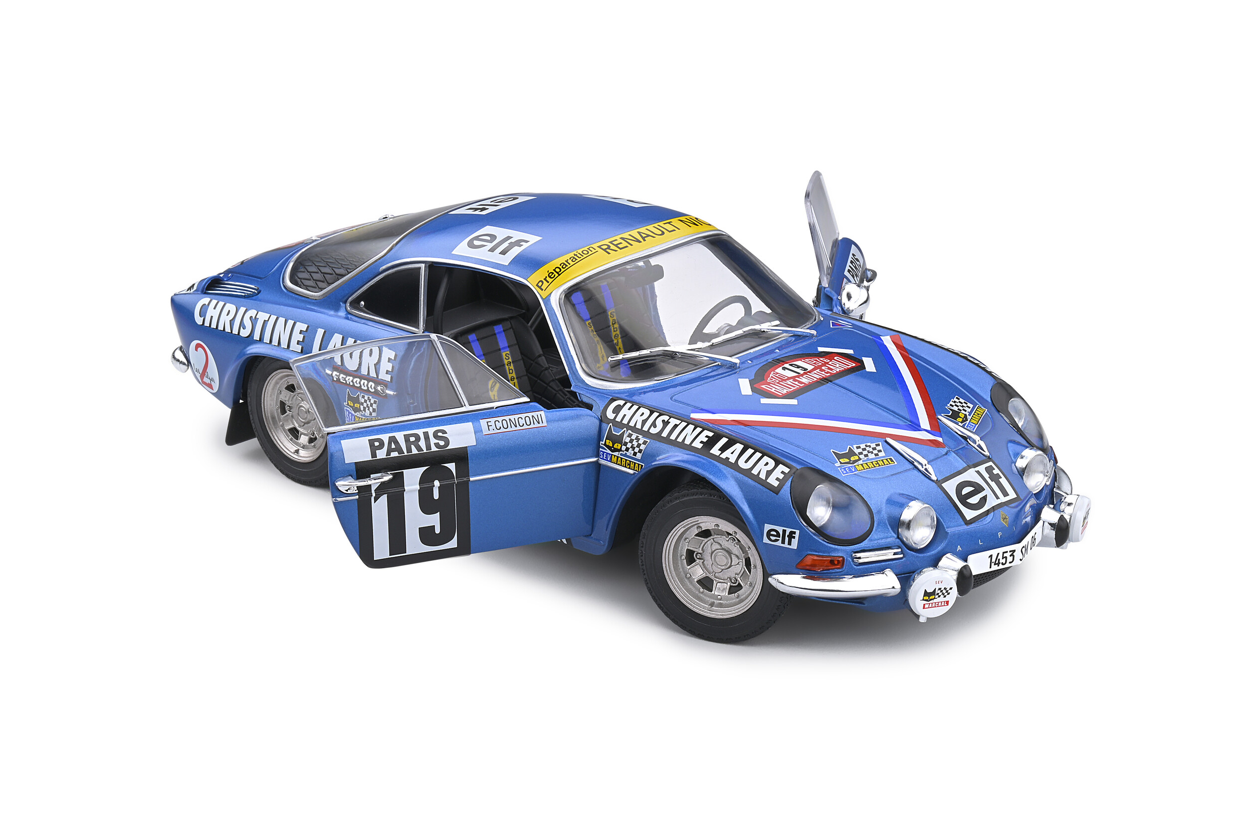 Alpine A110 1600S - Rallye Monte-Carlo - 1976 - #19 M.MOUTON/F.CONCONI ...