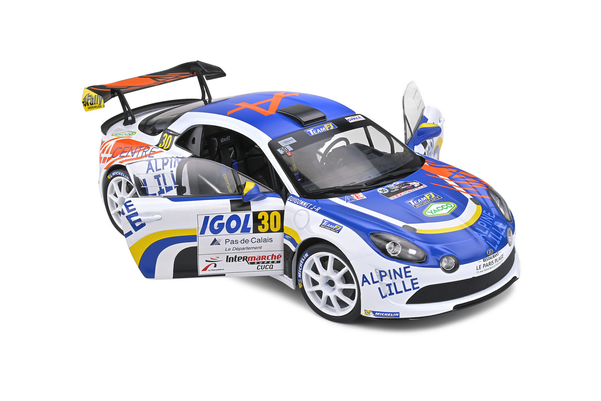 Alpine A110 RGT - Rallye du Touquet - 2020 - #30 F.DELECOUR - Solido