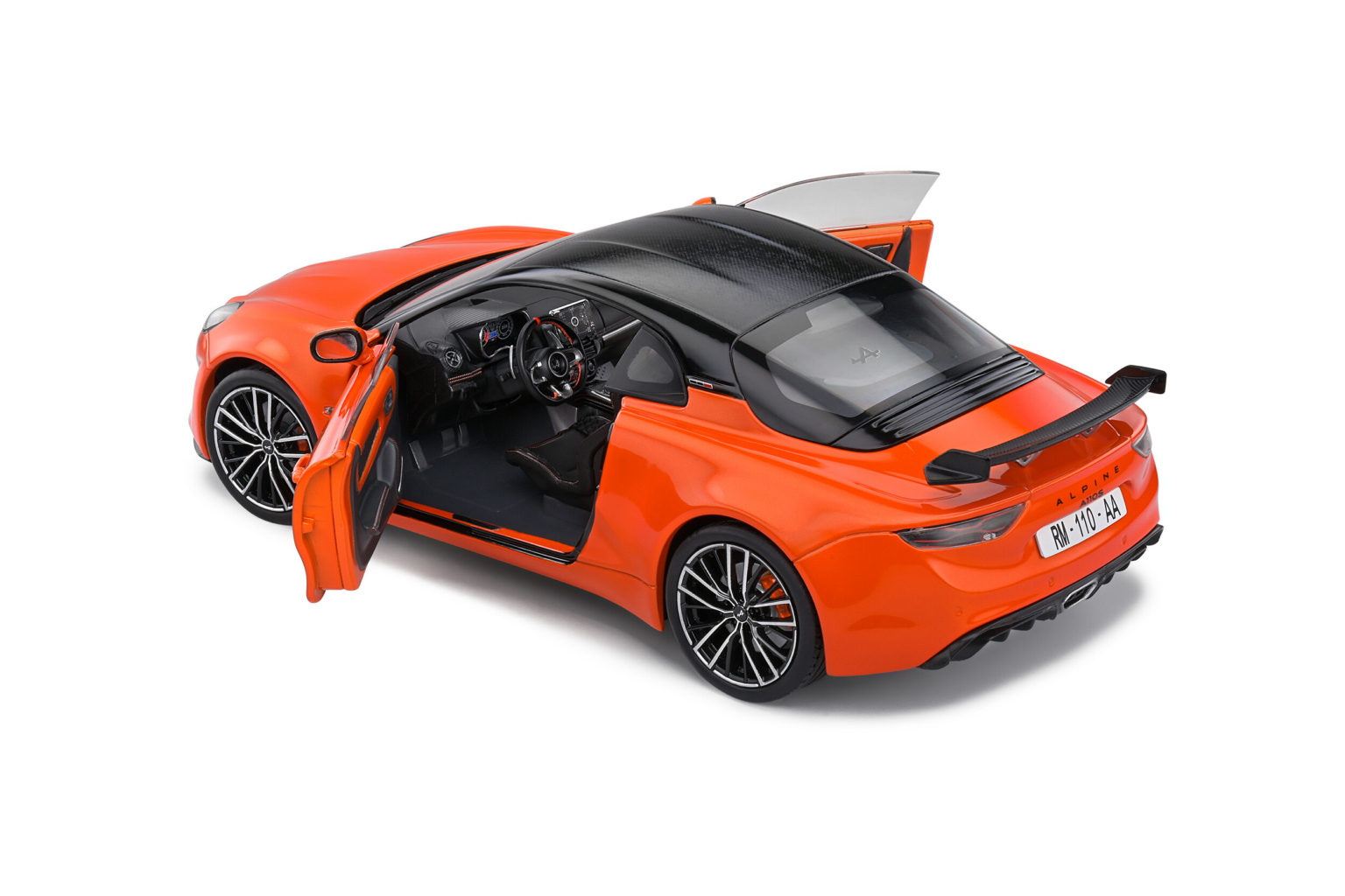 Alpine A110 S pack Aero - Orange Fire - 2022 - Solido