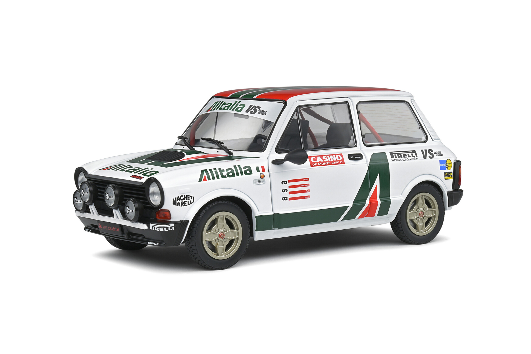 Autobianchi A112 Mk.5 Abarth Alitalia rally set - 1980 - Solido