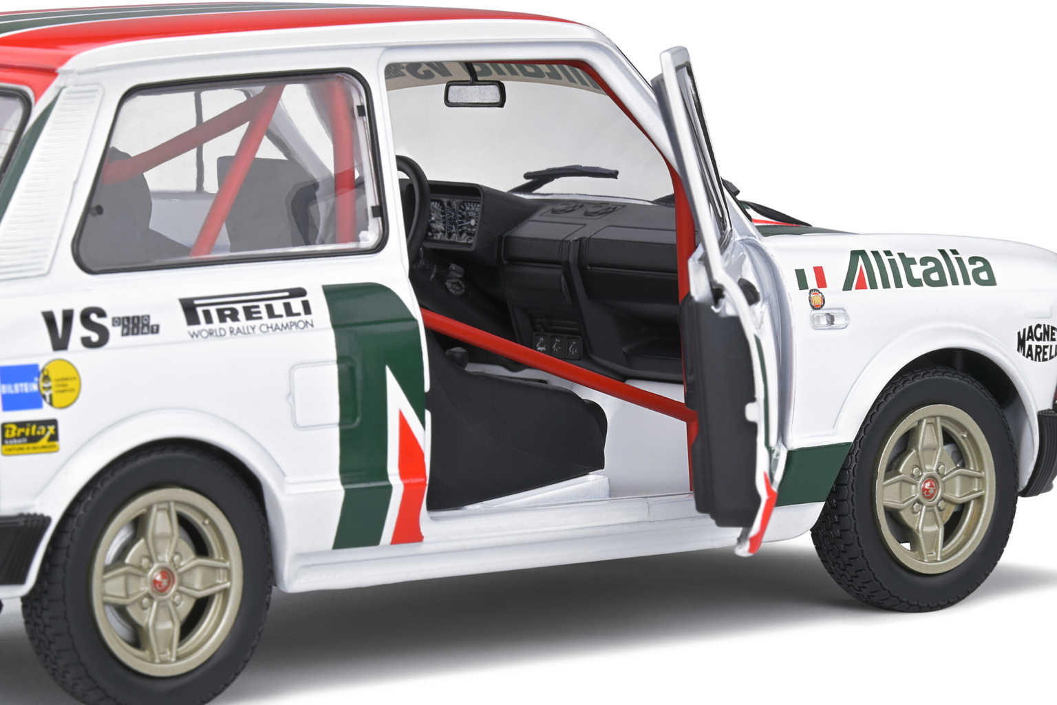 Autobianchi A112 Mk.5 Abarth Alitalia rally set - 1980 - Solido