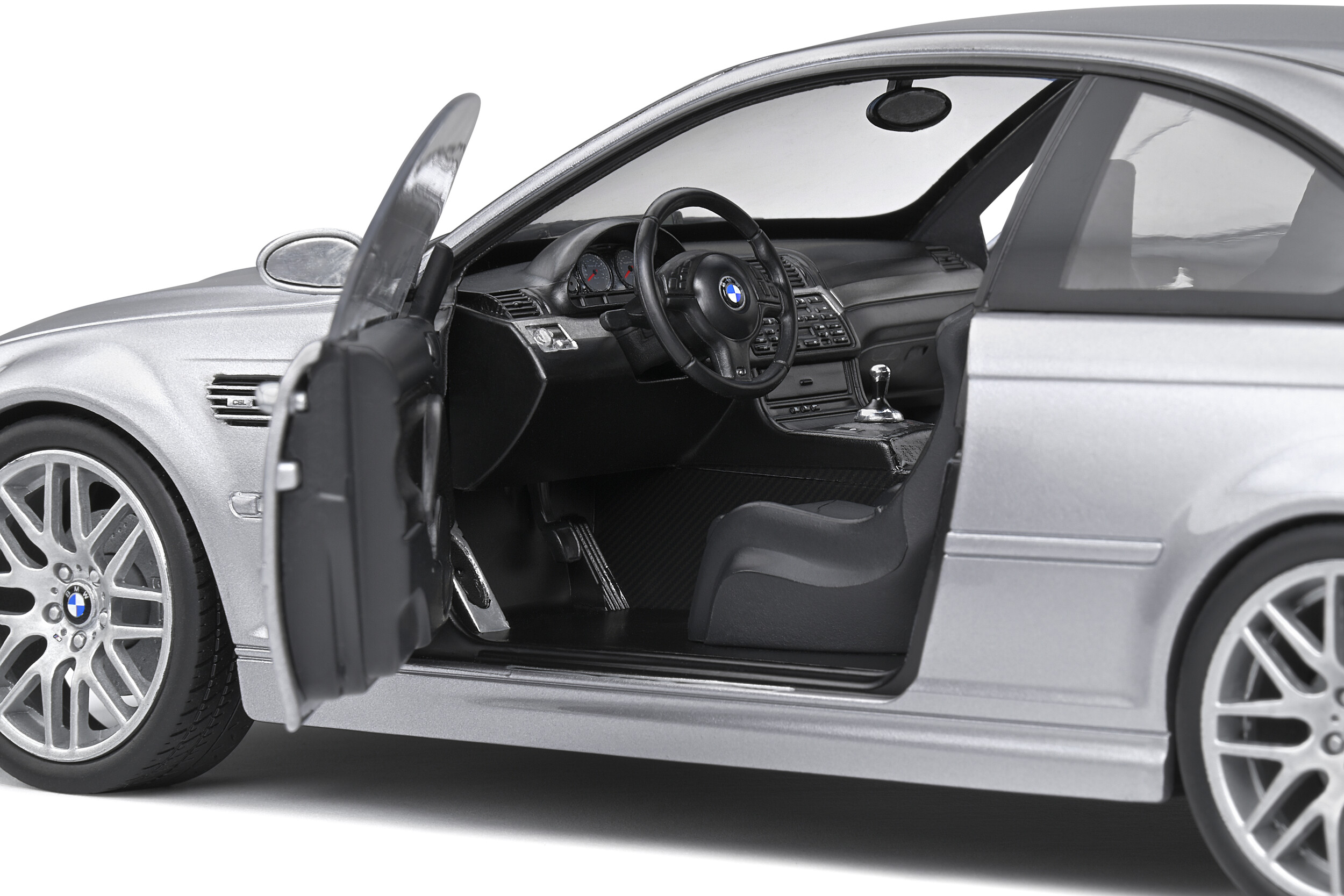 BMW E46 CSL Coupé - Silver Grey Metallic - 2003 - Solido