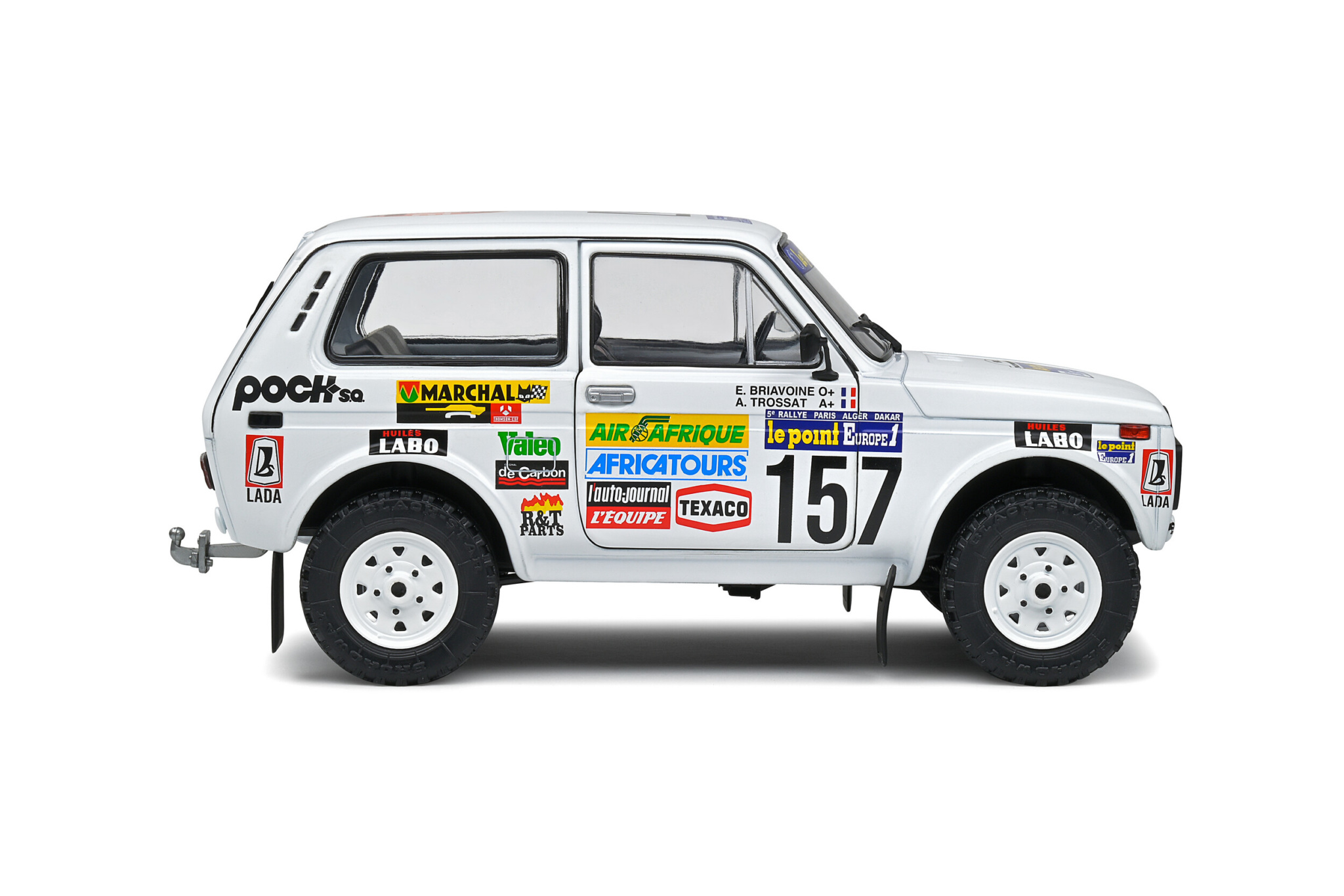 Lada Niva - Paris Dakar - 1983 - #157 Trossat / Briavoine - Solido
