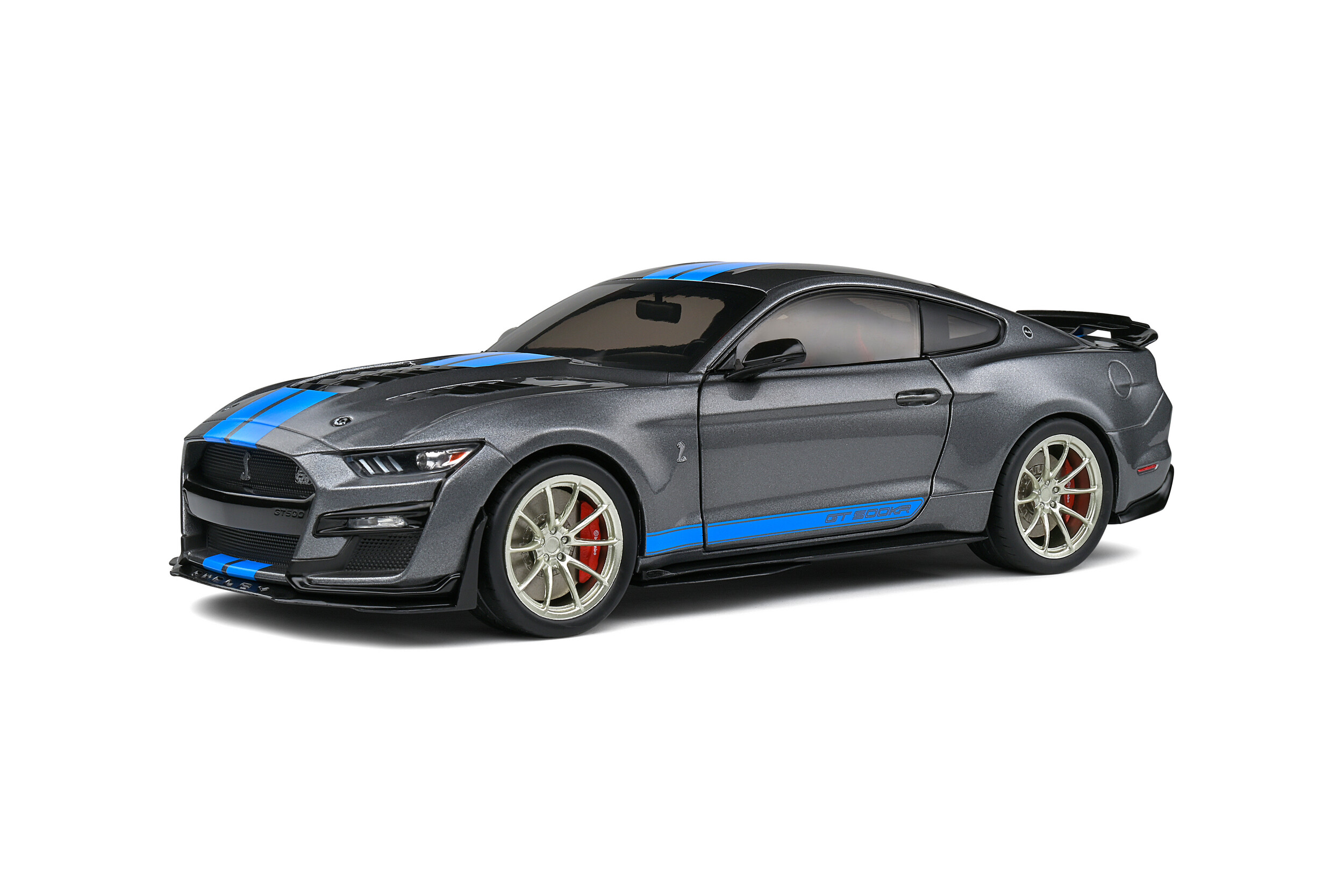 Ford Shelby GT500 KR - Silver / Blue Stripes - 2022 - Solido