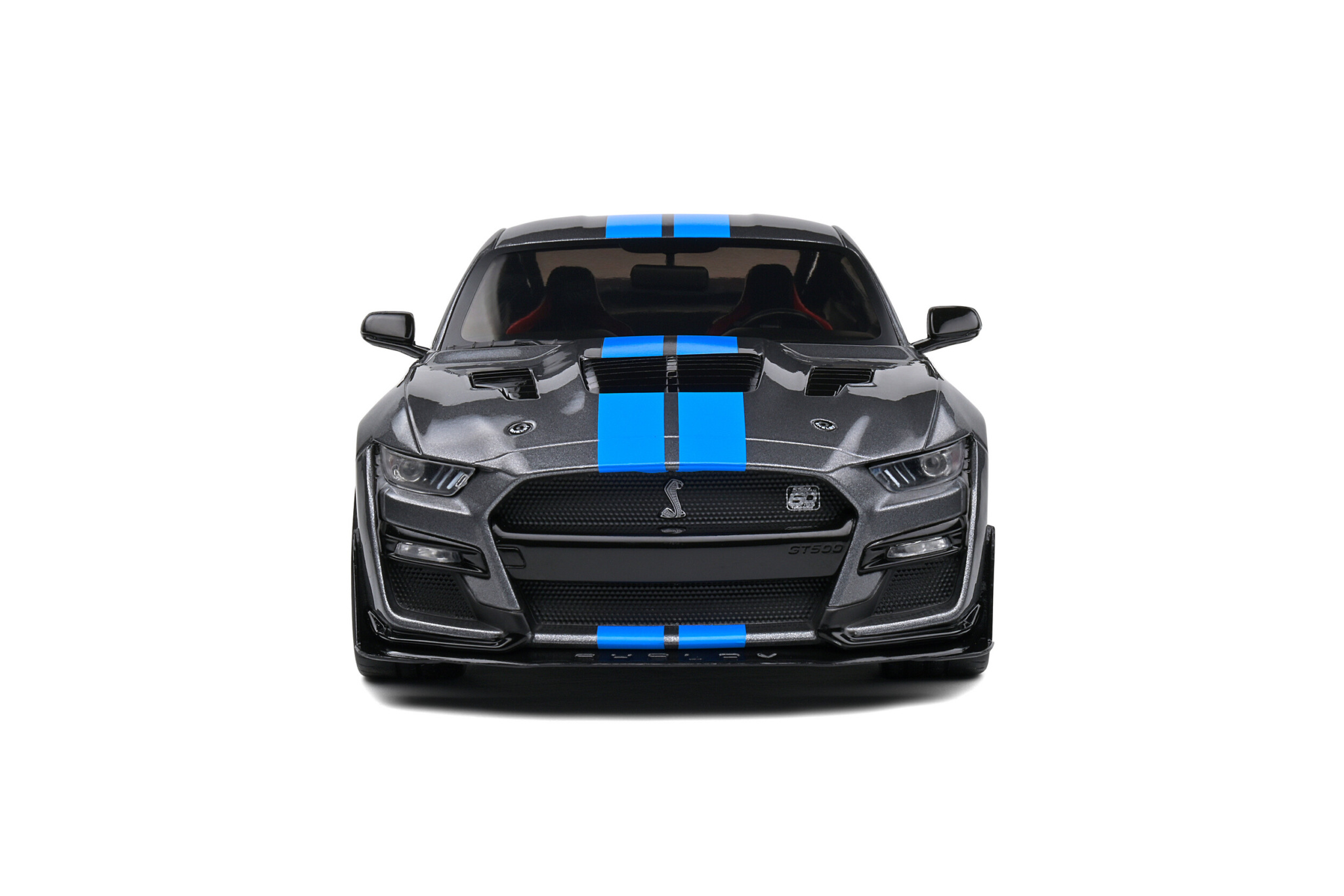 Ford Shelby GT500 KR - Silver / Blue Stripes - 2022 - Solido