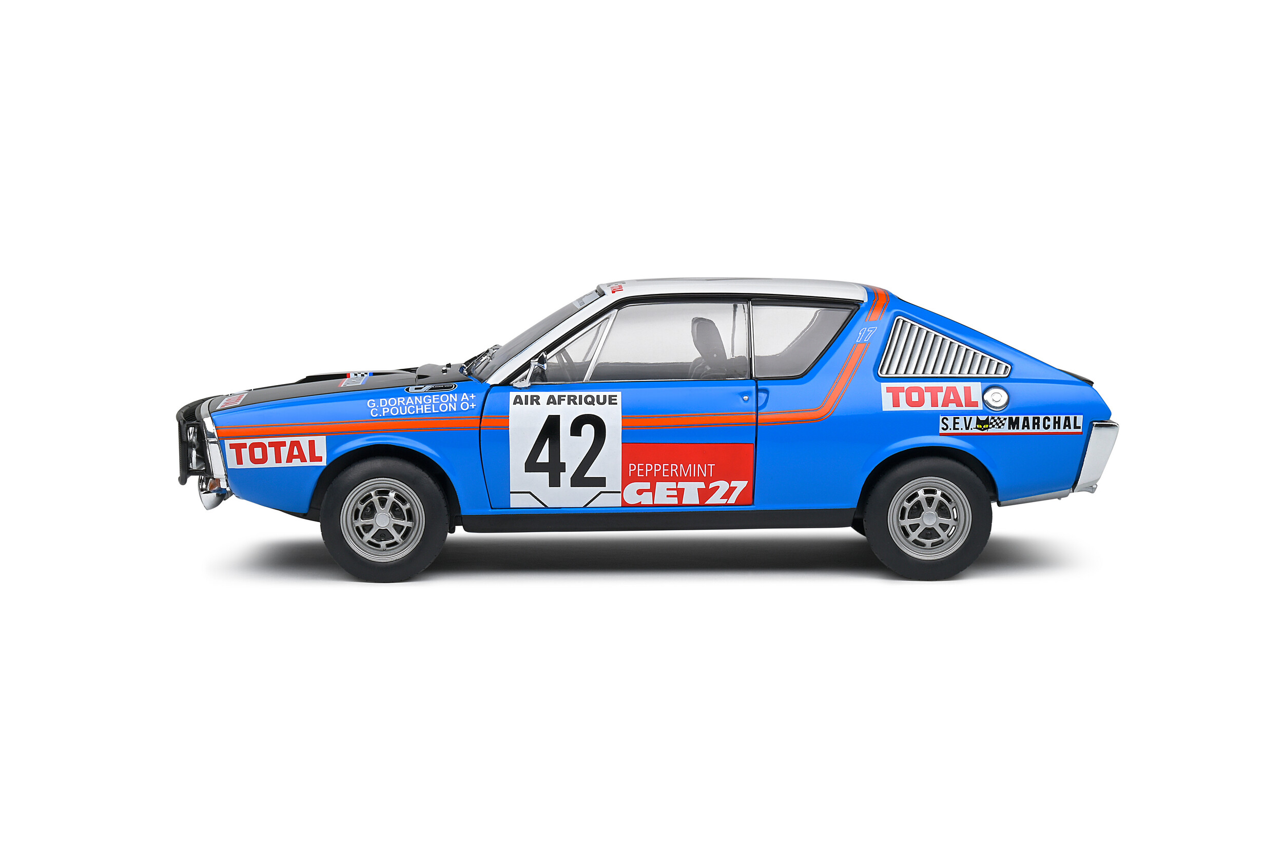 Renault 17 - Rallye Abidjan Nice - 1976 - #42 Pouchelon / Dorangeon ...