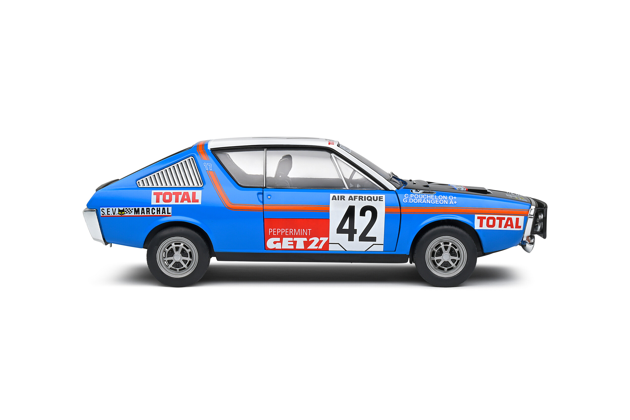 Renault 17 - Rallye Abidjan Nice - 1976 - #42 Pouchelon / Dorangeon ...
