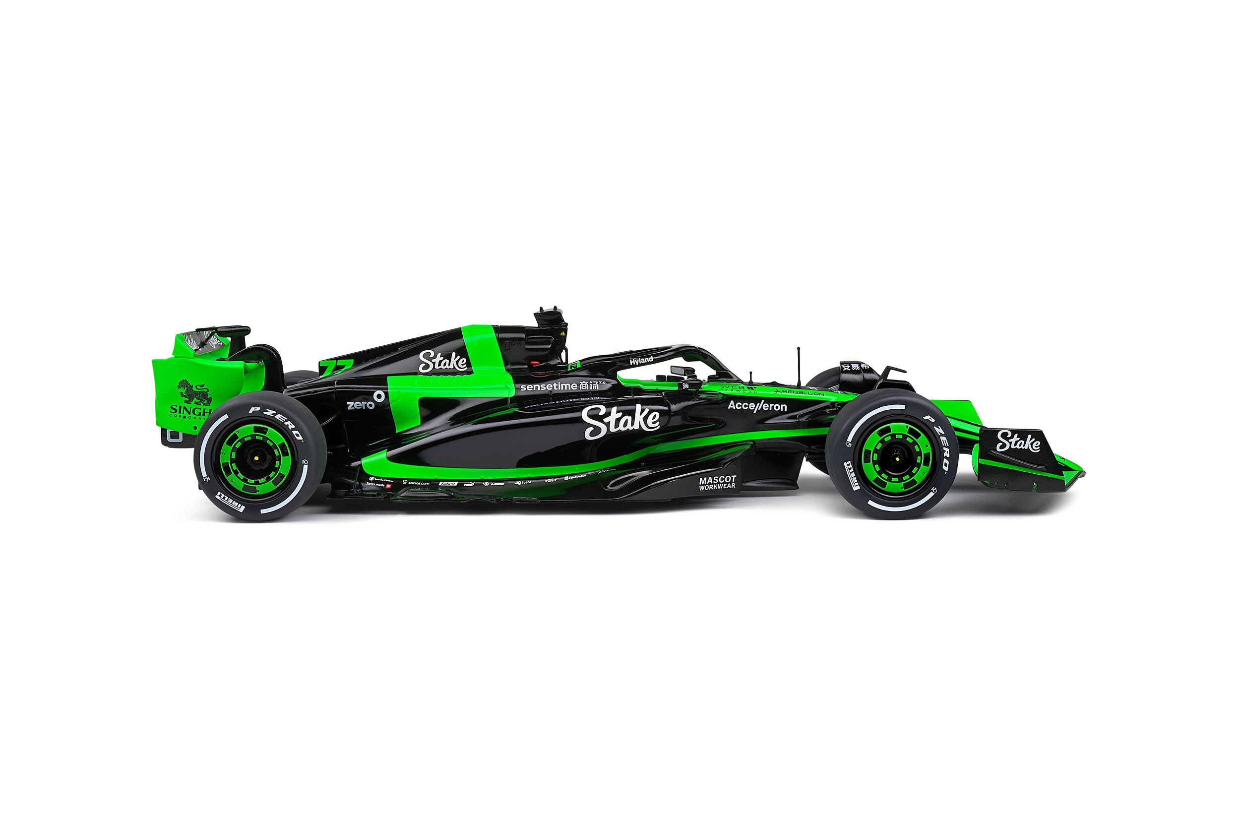 KICK Sauber C44 Showcar Version - Black / Green - 2024 - Solido