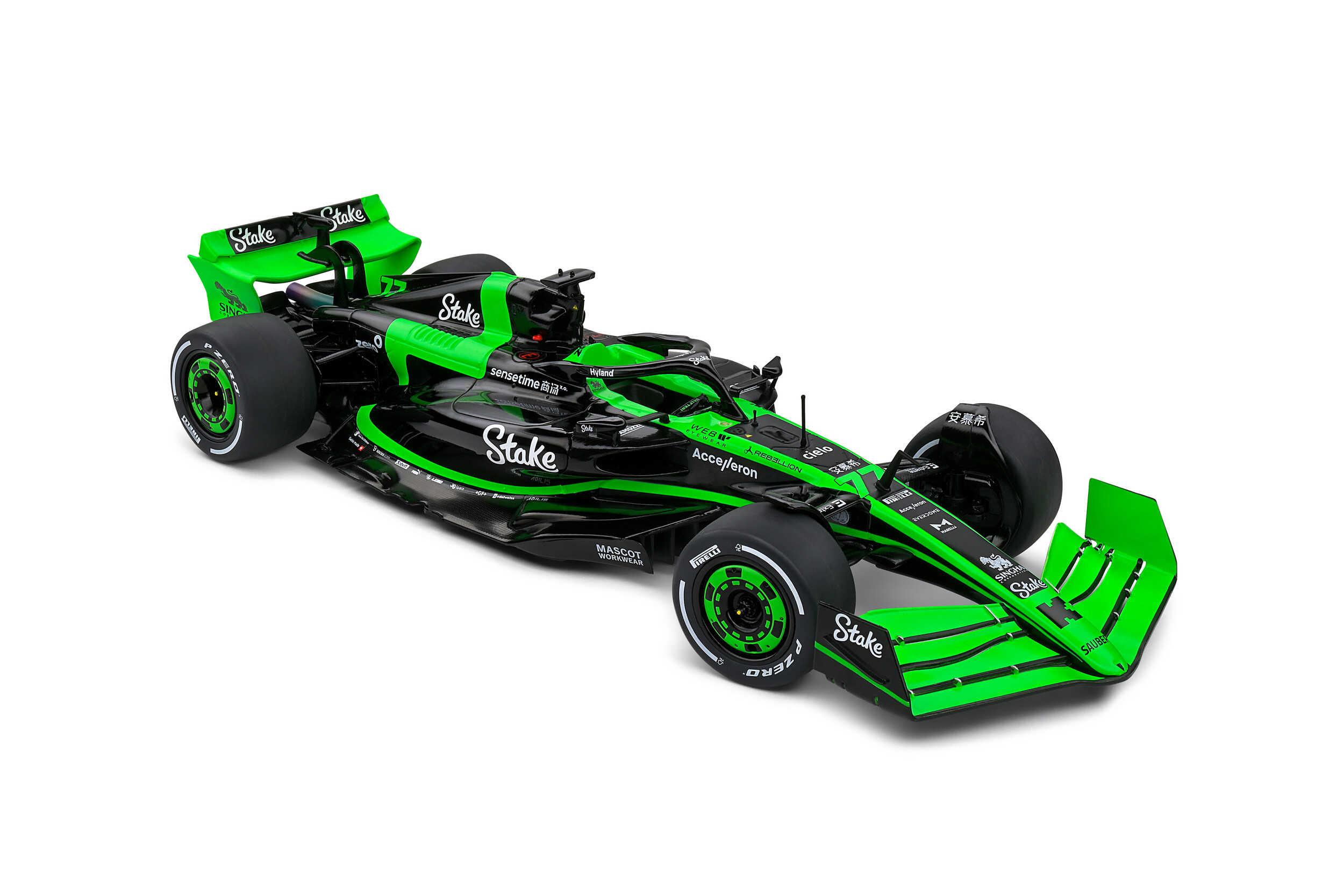 KICK Sauber C44 Showcar Version - Black / Green - 2024 - Solido