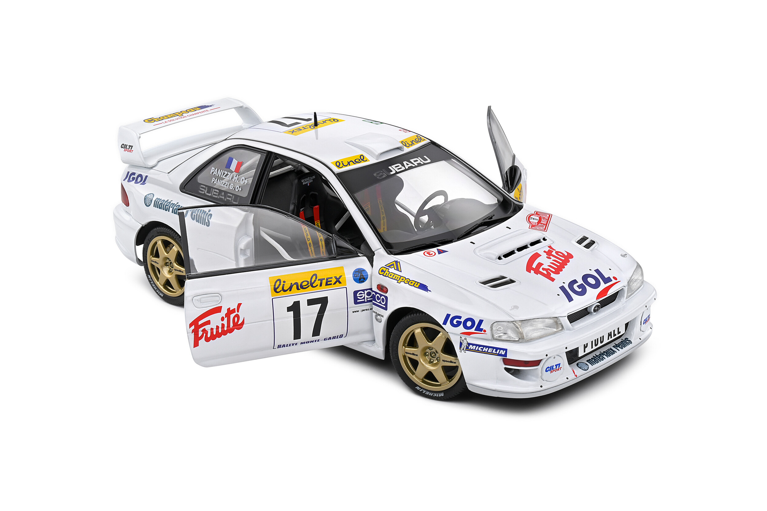 Subaru Impreza S5 WRC99 22B - Rallye Monte carlo - 1999 - #17 Panizzi ...