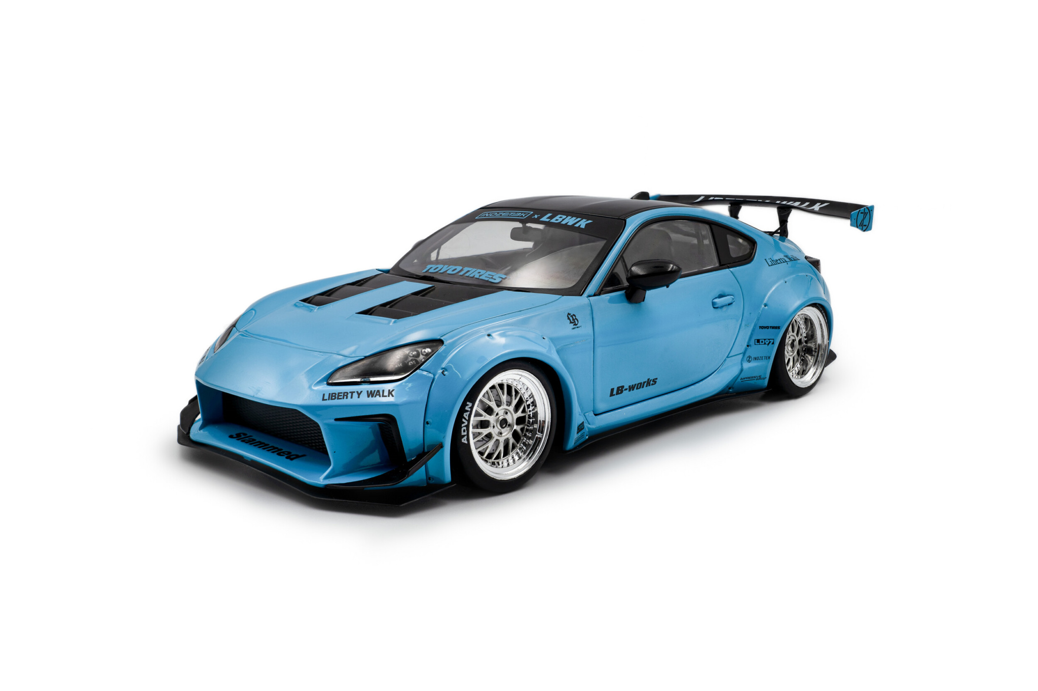 Toyota GR86 LBWK Body Kit - BABY BLUE - 2024 - Solido