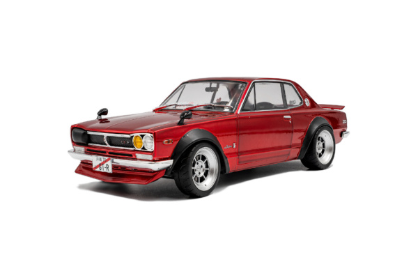 Nissan Skyline (C10) Hakosuka SOLIDO WORKS - Red Metallic - 1970 - Solido